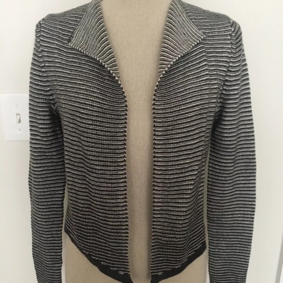 Express | Sweaters | 23 Express Open Gray Striped Cardigan | Poshmark